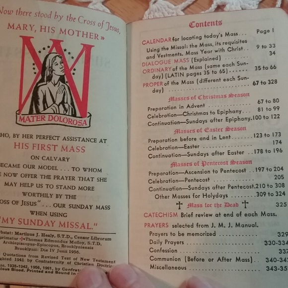 Other | 1961 My Sunday Missal Explained By Father Stedman | Poshmark